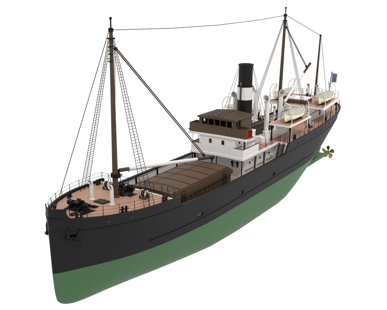 Coastal Steamer 3D Model - TurboSquid 1890920