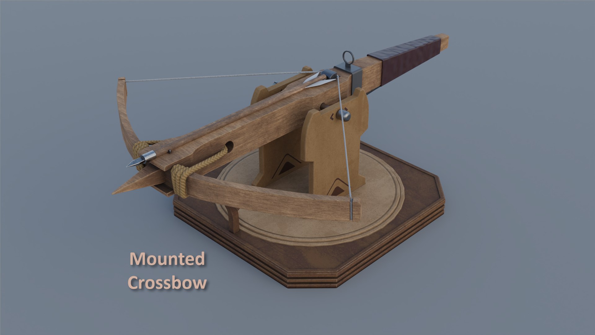 Mounted Crossbow 3D Model - TurboSquid 1892193