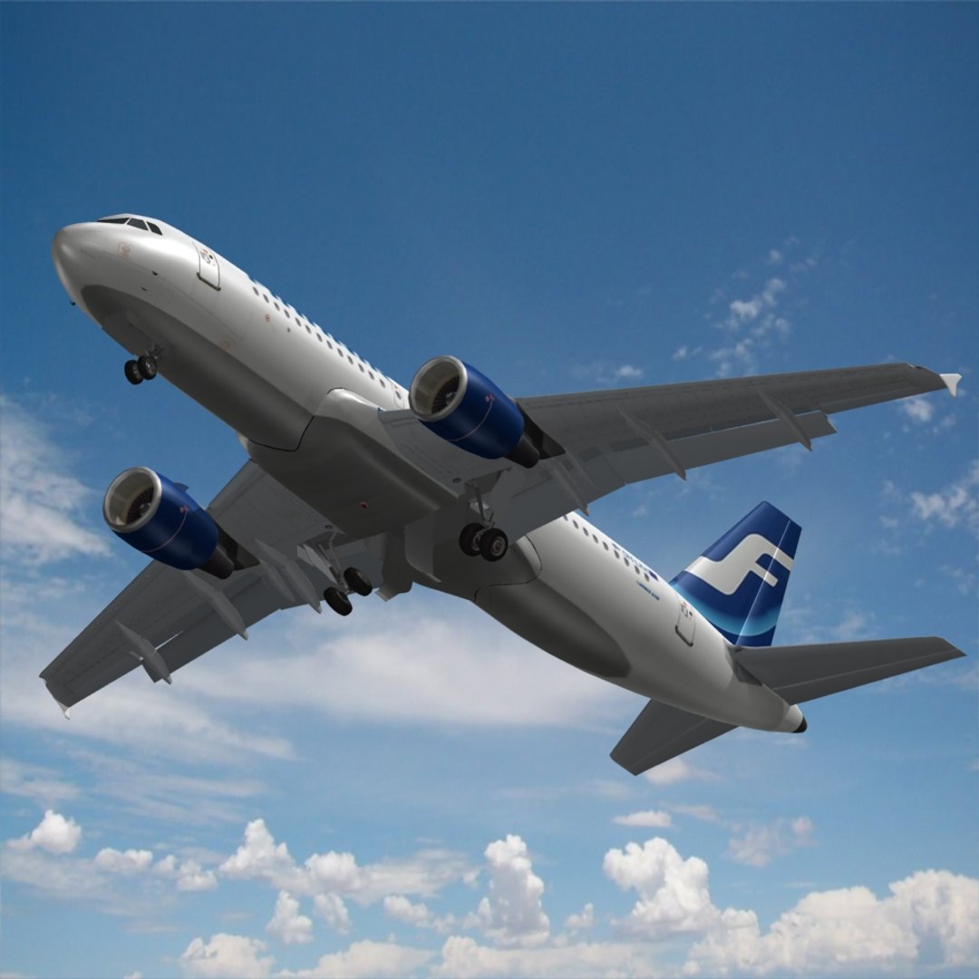 Airbus A320 Finnair A-320 3d 3ds