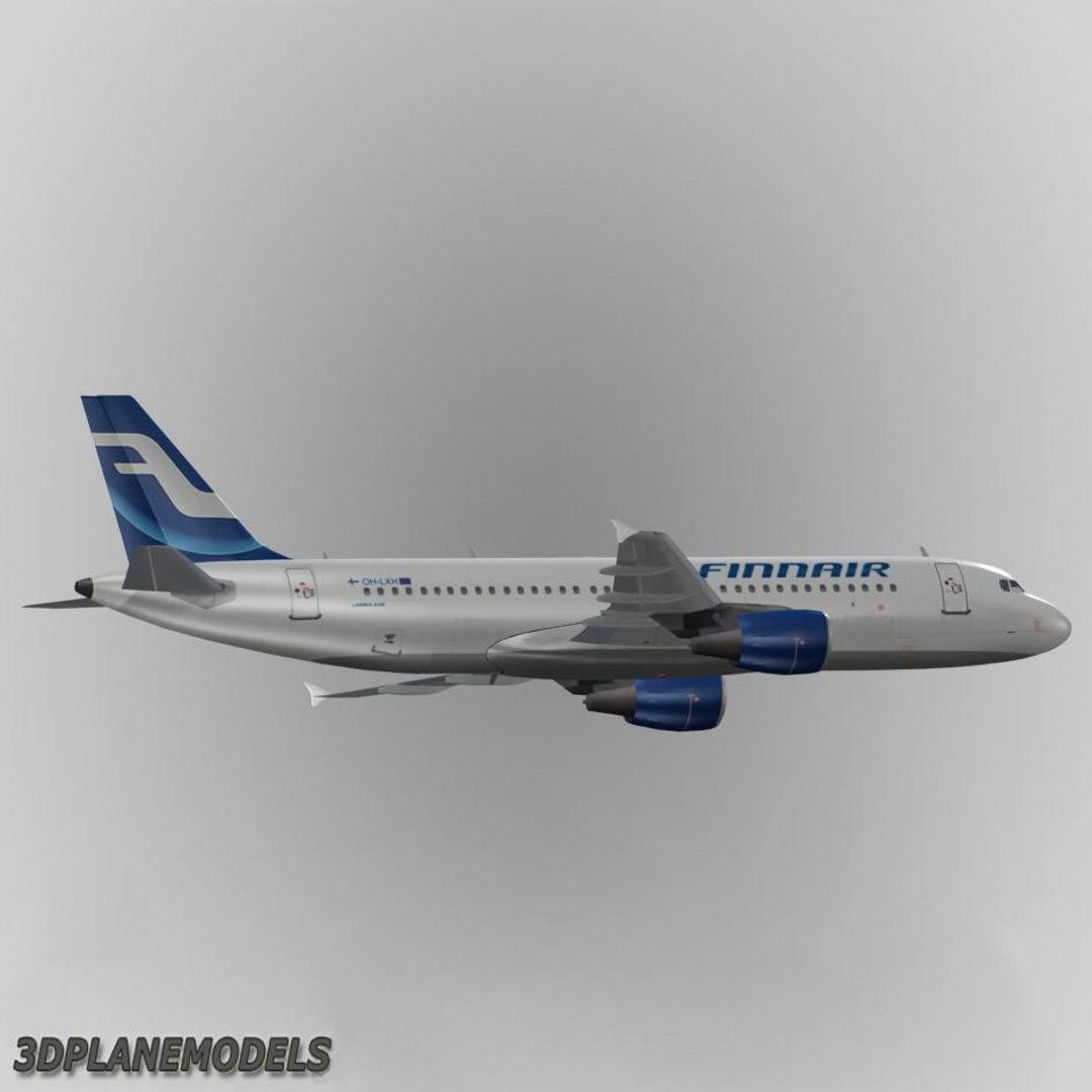 Airbus A320 Finnair A-320 3d 3ds
