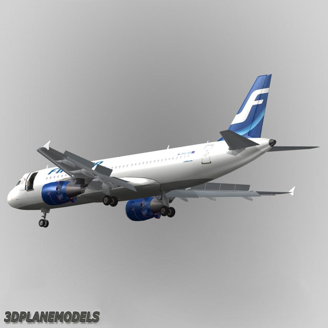 Airbus A320 Finnair A-320 3d 3ds