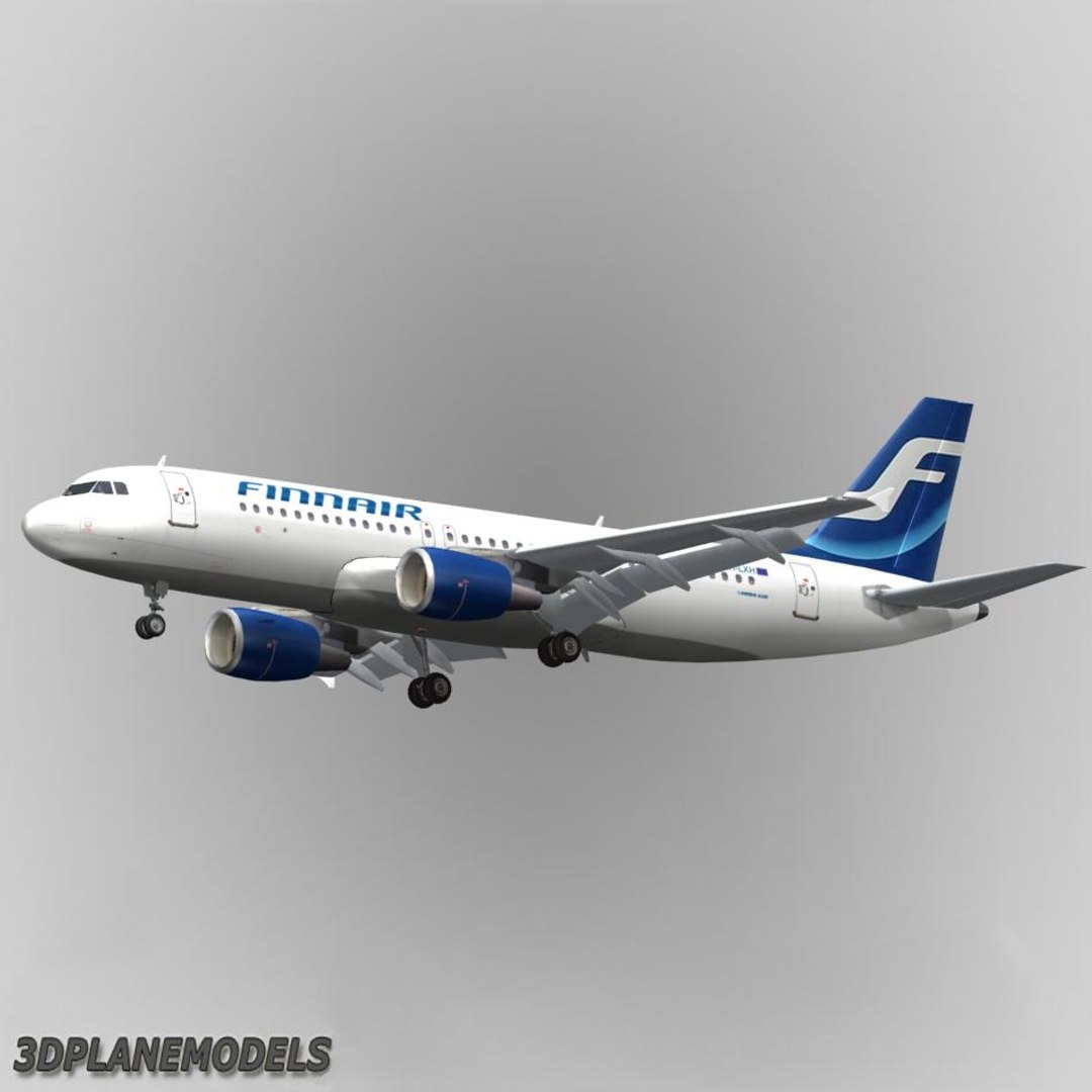 Airbus A320 Finnair A-320 3d 3ds