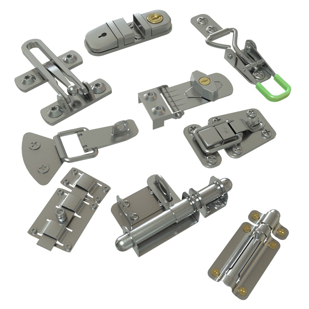 Latches And Fasteners 3D Model - TurboSquid 2121032