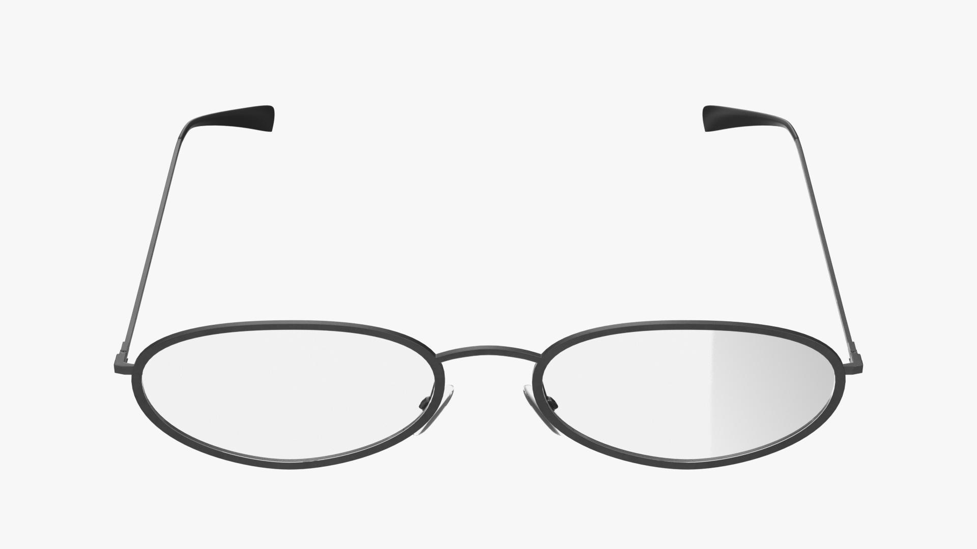 Glasses Oval Model - TurboSquid 1949386