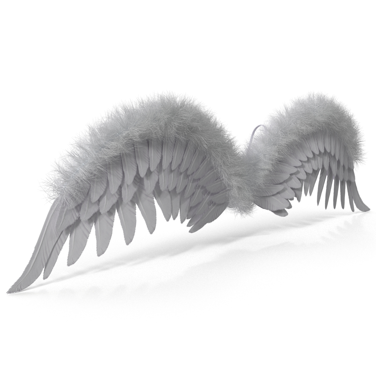 3ds max costume angel wings fur