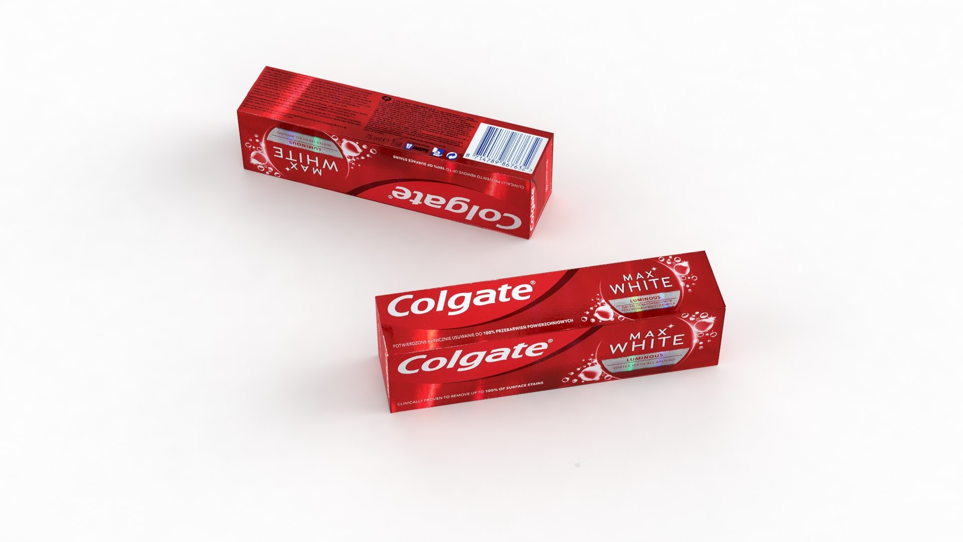 Colgate Max White Luminous Toothpaste Box 75ml 2021 3D - TurboSquid 1788078