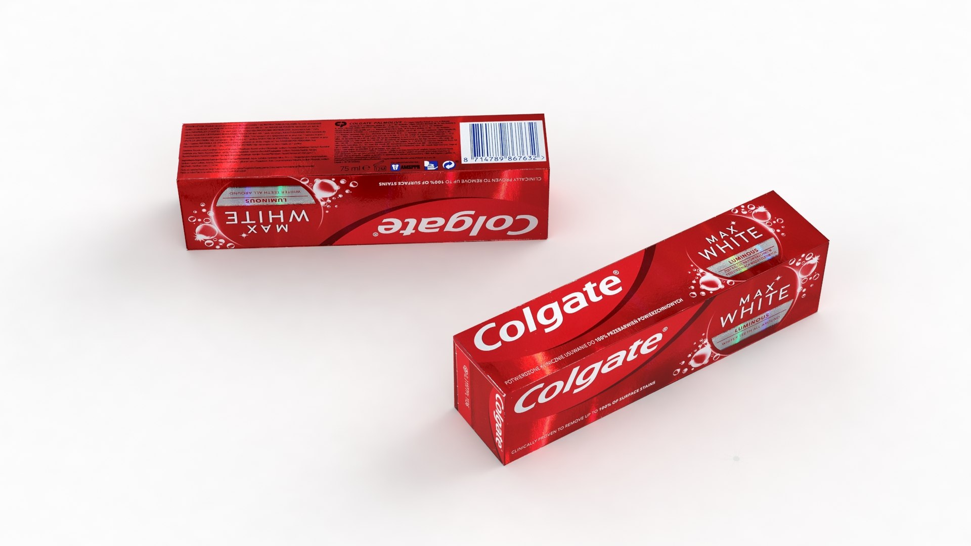 Colgate Max White Luminous Toothpaste Box 75ml 2021 3D - TurboSquid 1788078