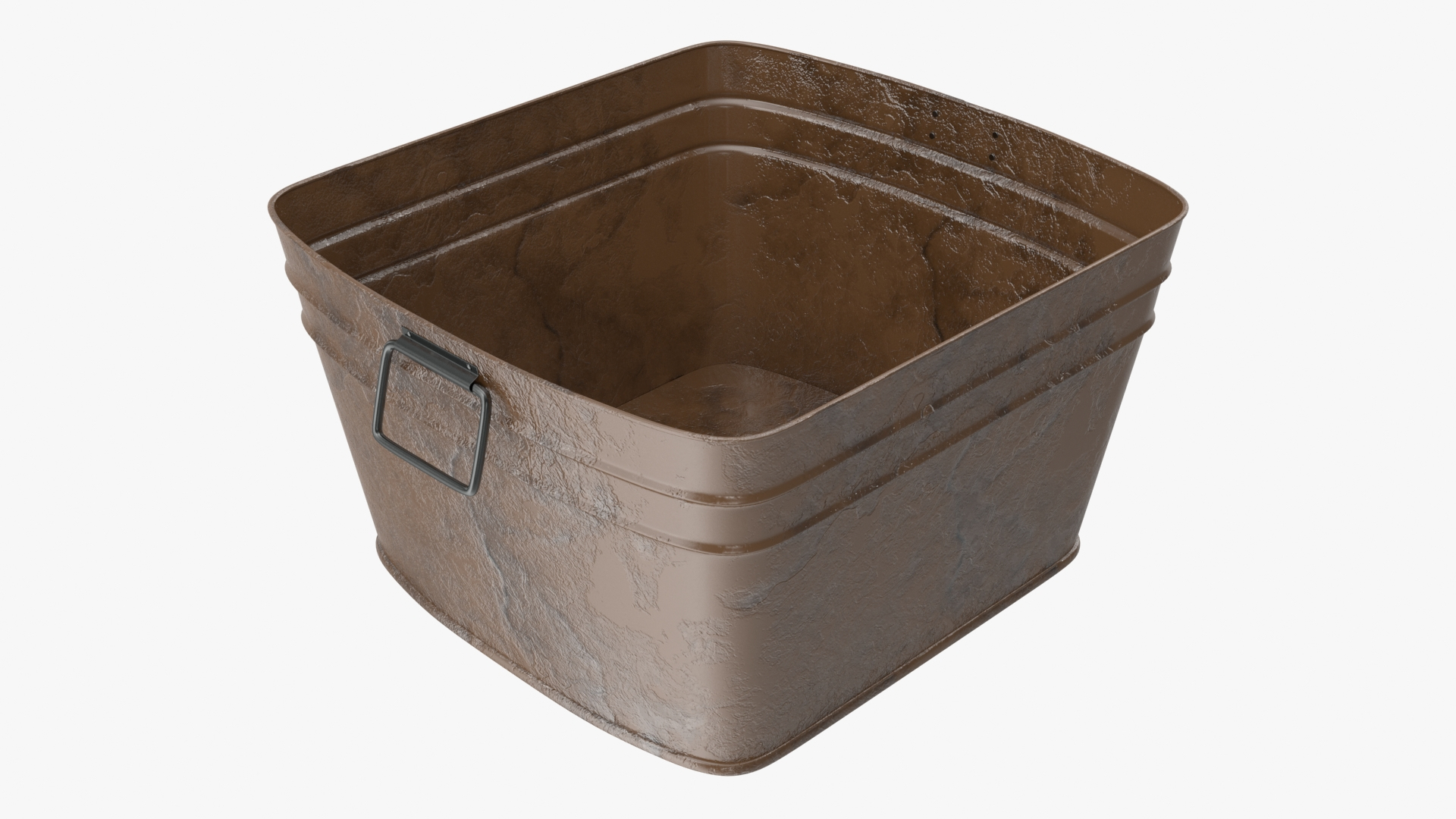 3D Rusty Square Tub model - TurboSquid 1784348