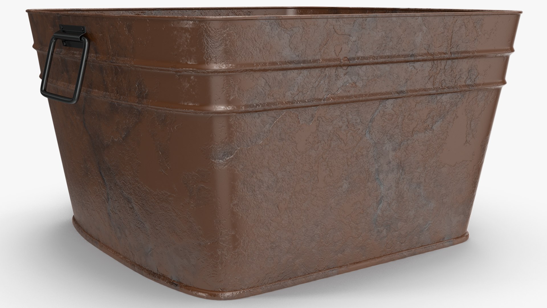 3D Rusty Square Tub model - TurboSquid 1784348