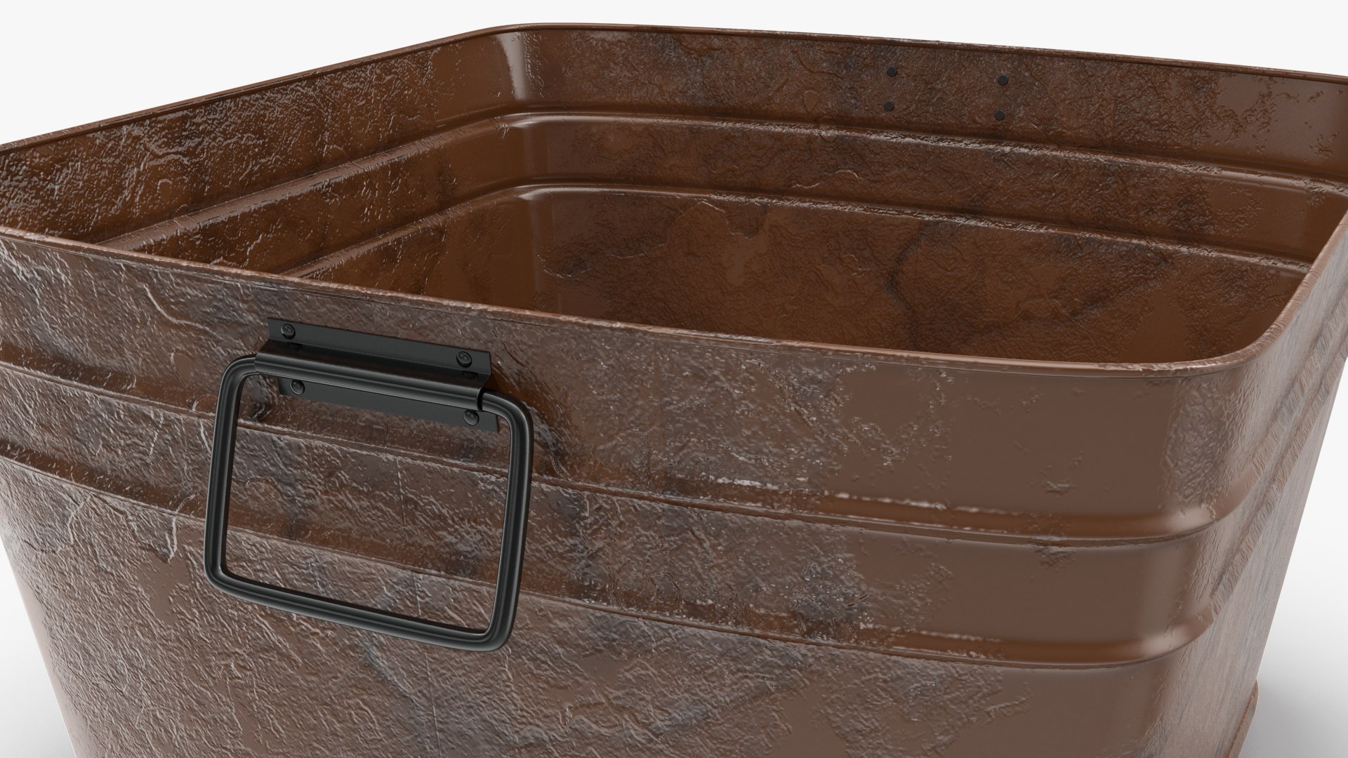 3D Rusty Square Tub model - TurboSquid 1784348