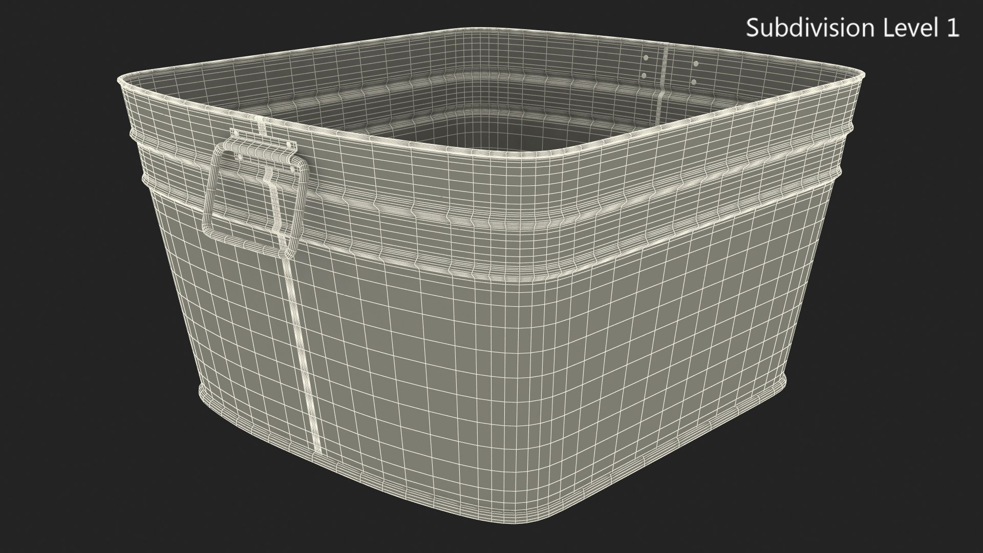 3D Rusty Square Tub model - TurboSquid 1784348