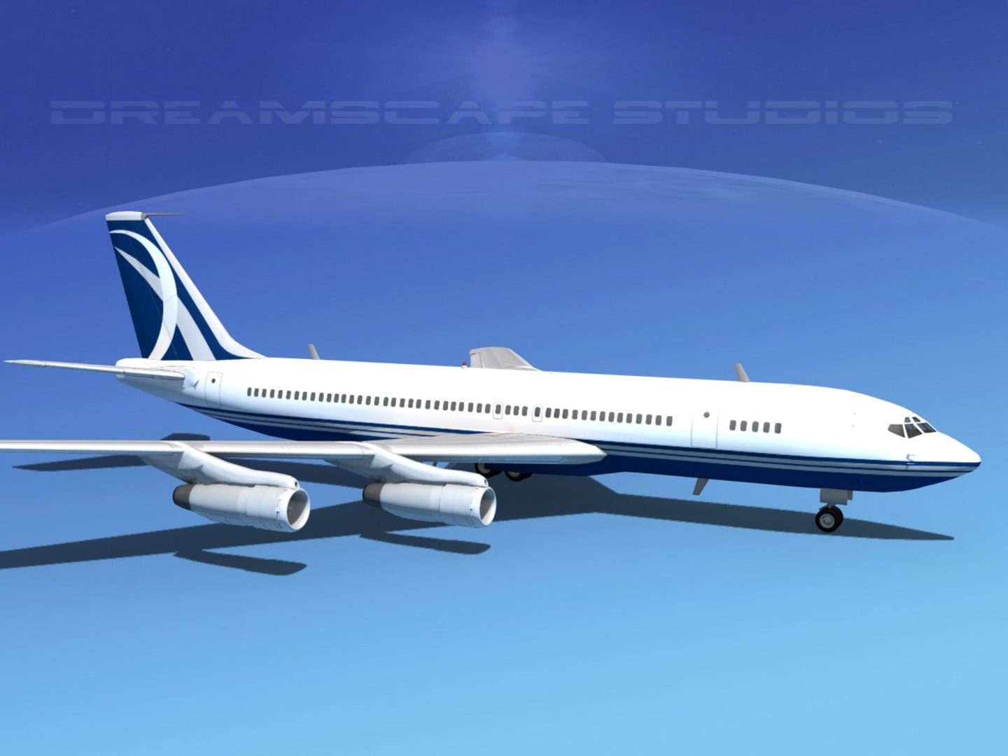 3d 707-320 airlines boeing 707