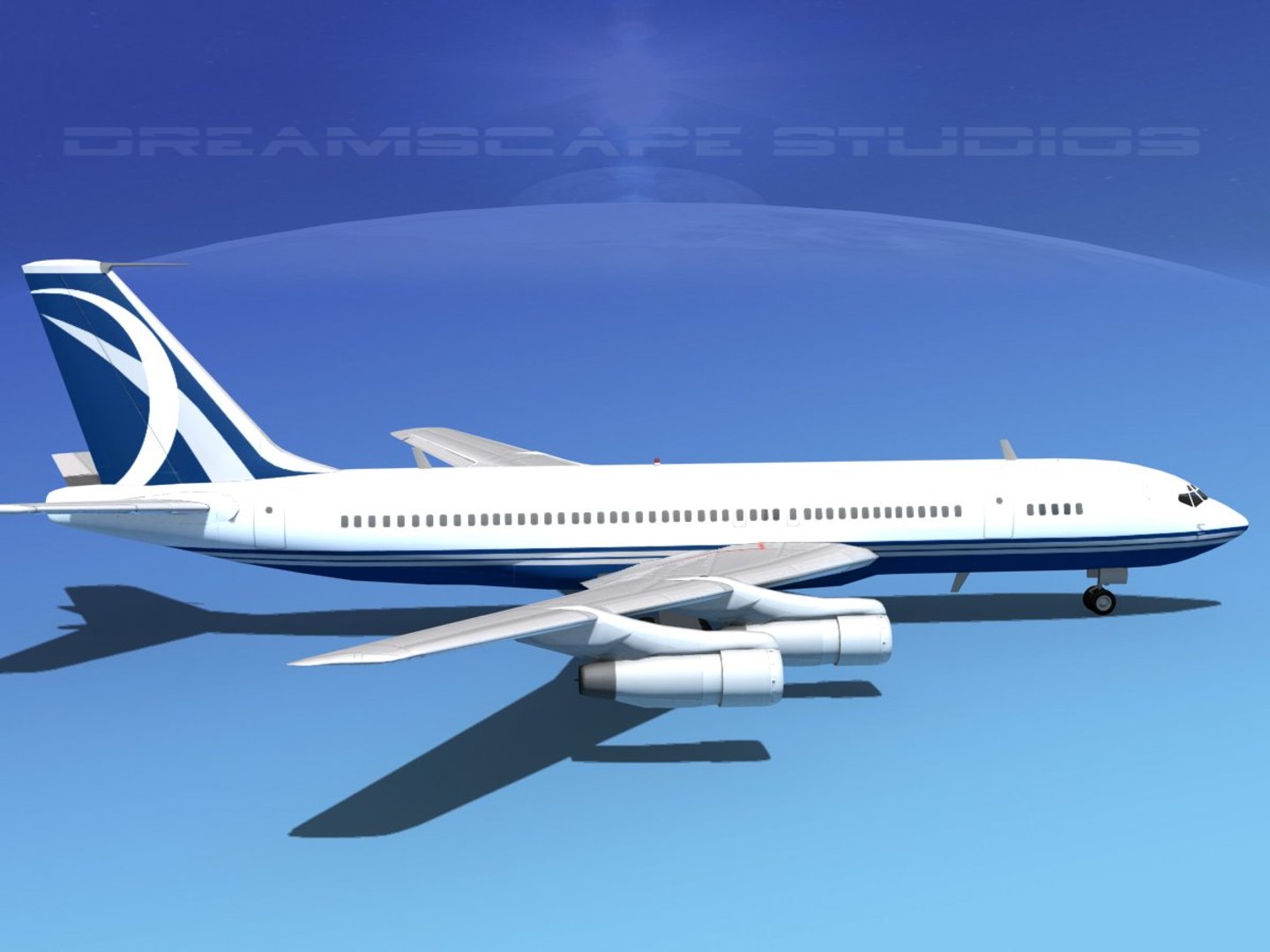 3d 707-320 airlines boeing 707