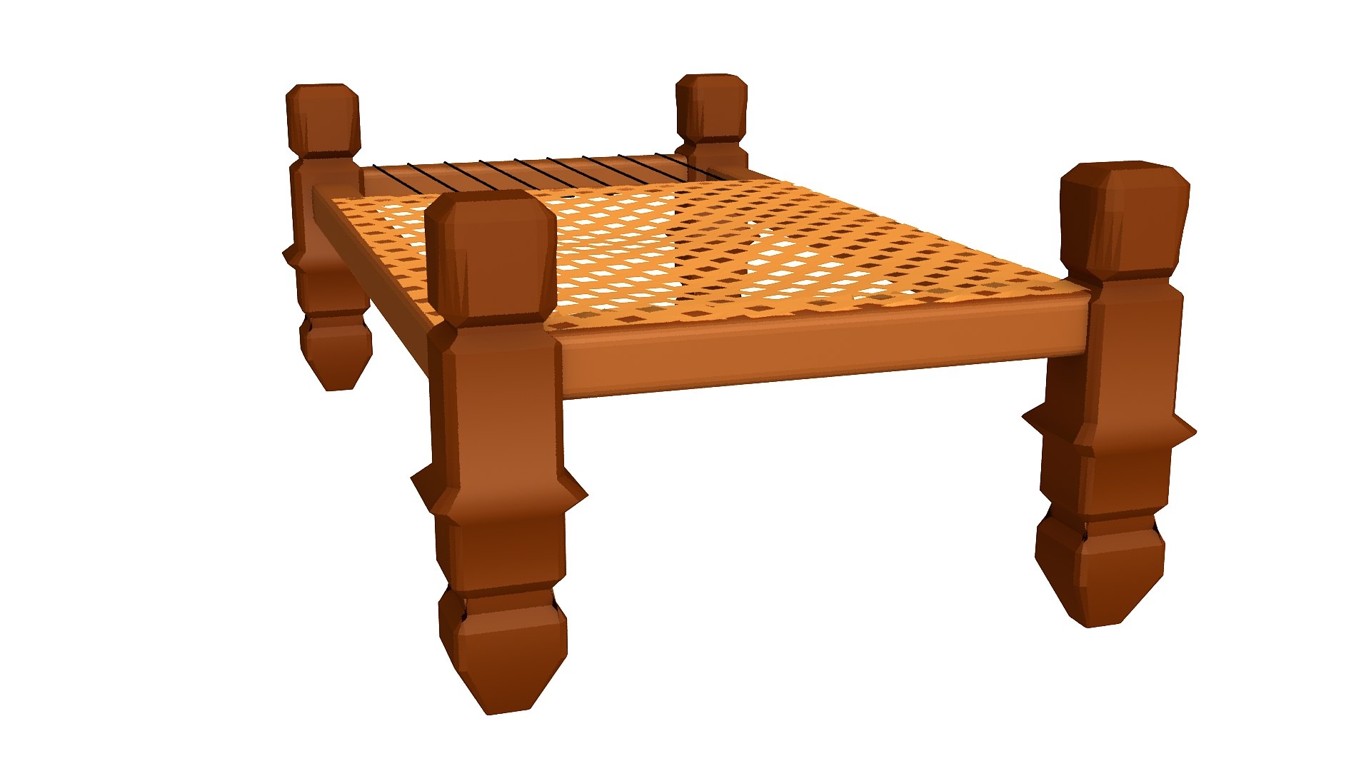 3D Traditional Bed Model - TurboSquid 1925361