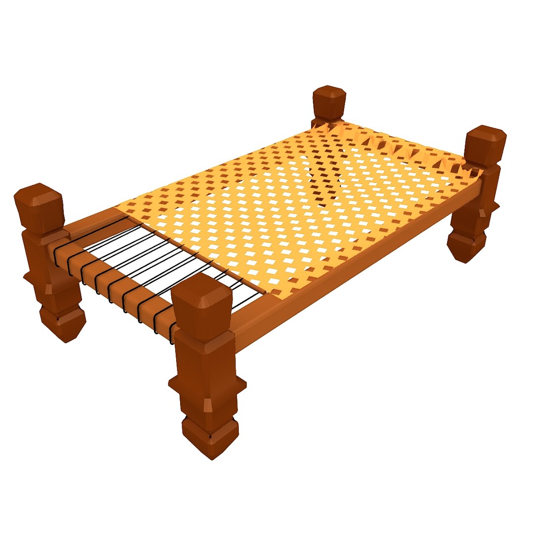 3D Traditional Bed Model - TurboSquid 1925361