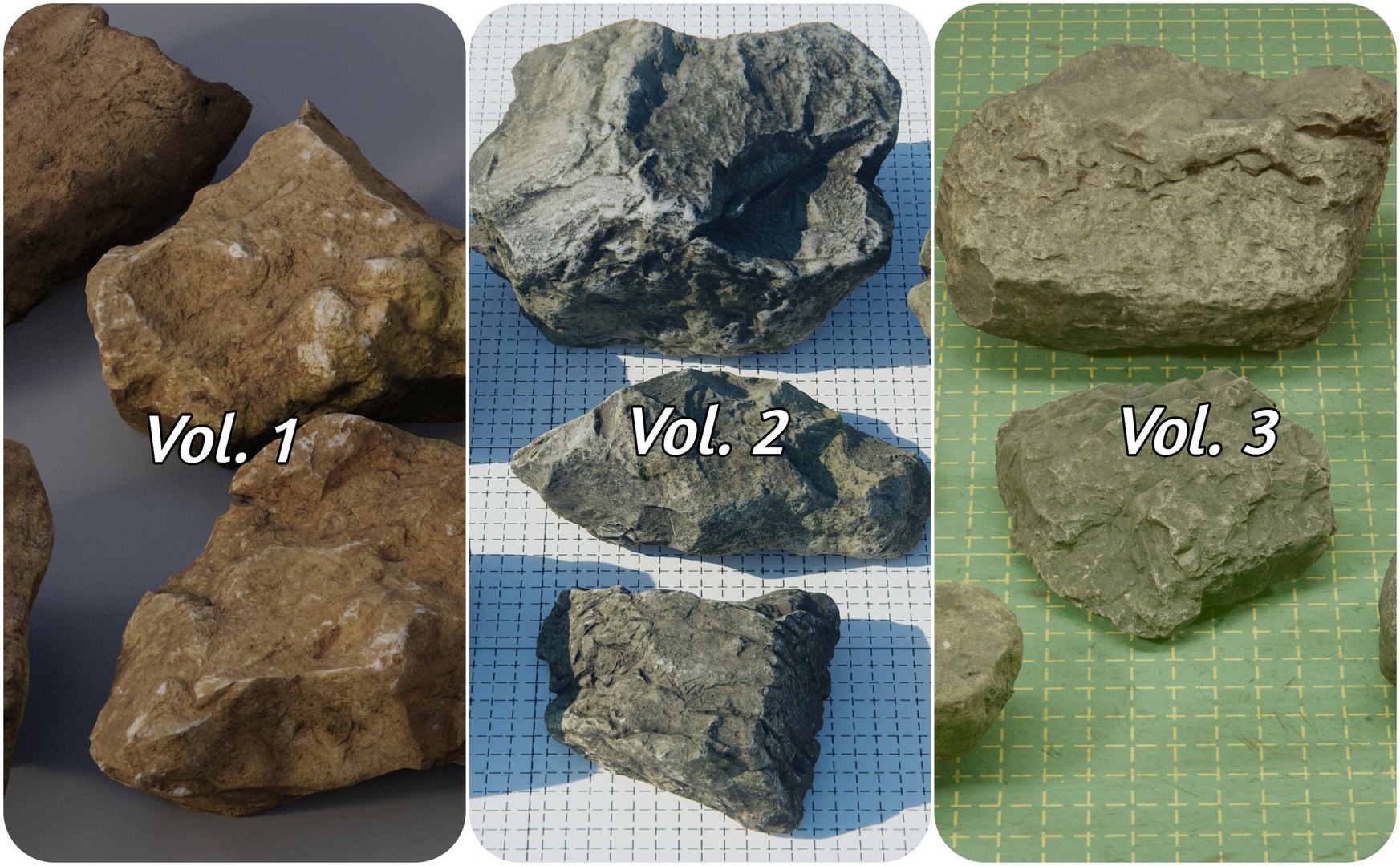 Free 3D Rocks Materials Model - TurboSquid 1595174