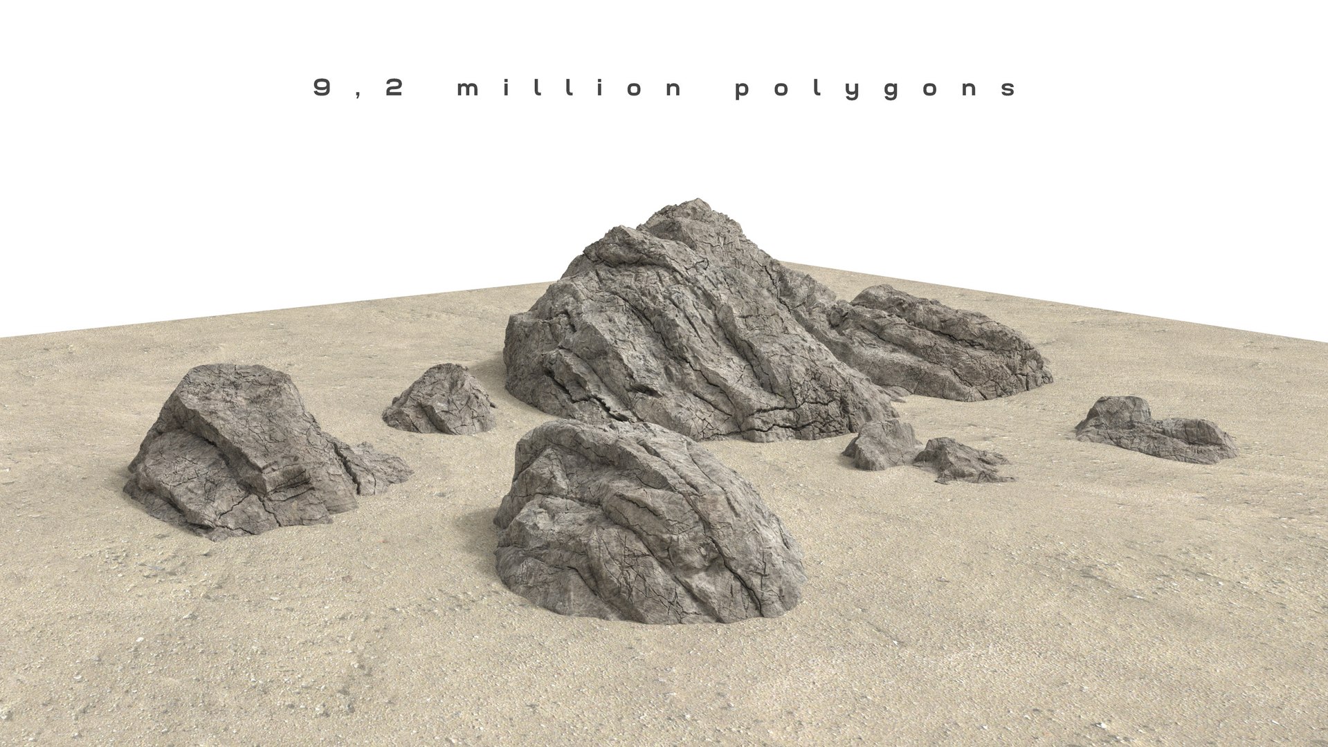 3D Rock Ground - TurboSquid 1197004