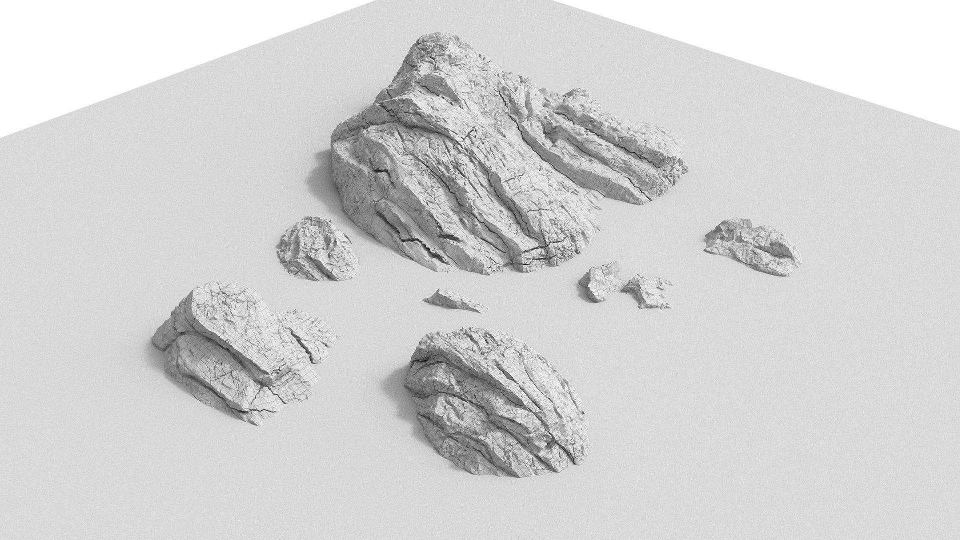 3D Rock Ground - TurboSquid 1197004