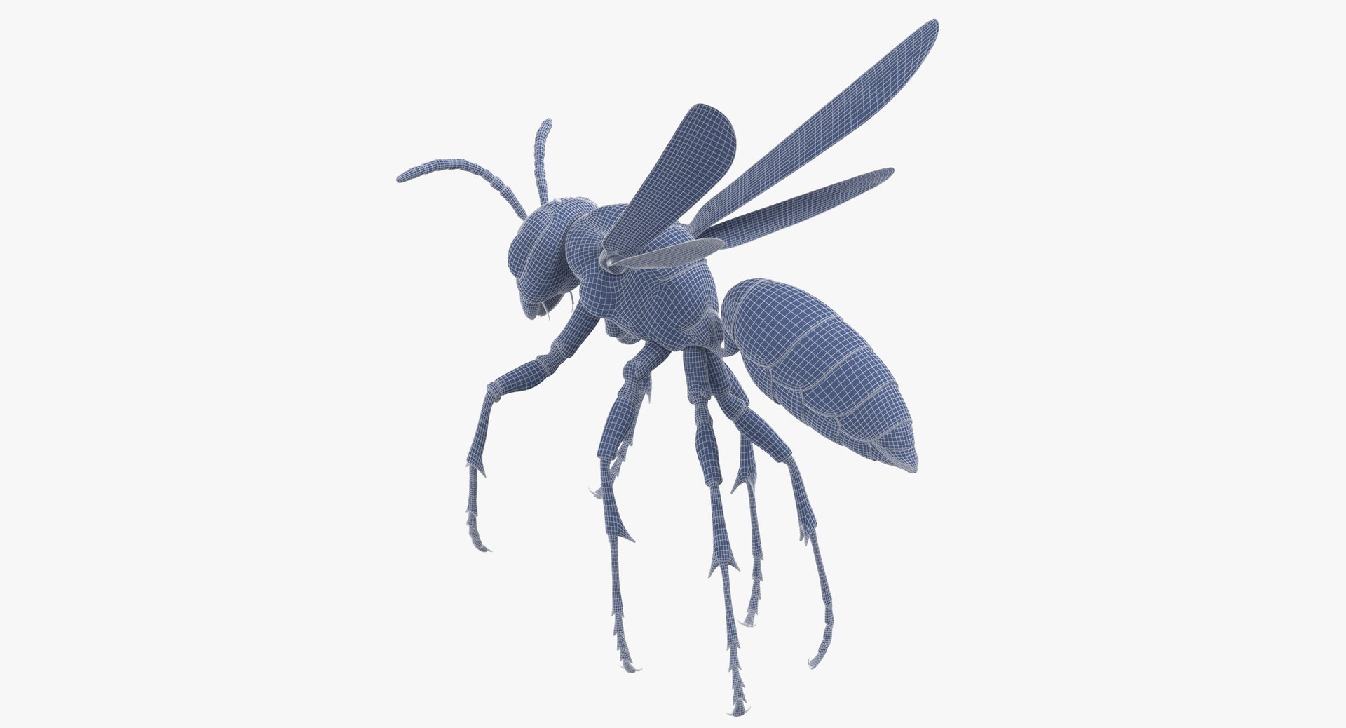 3D Paper Wasp Flying - TurboSquid 1367391