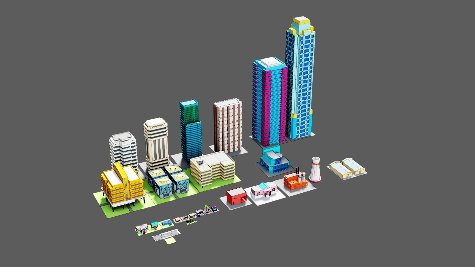 Modular-city Modular-city-assets 3D Model - TurboSquid 1671305