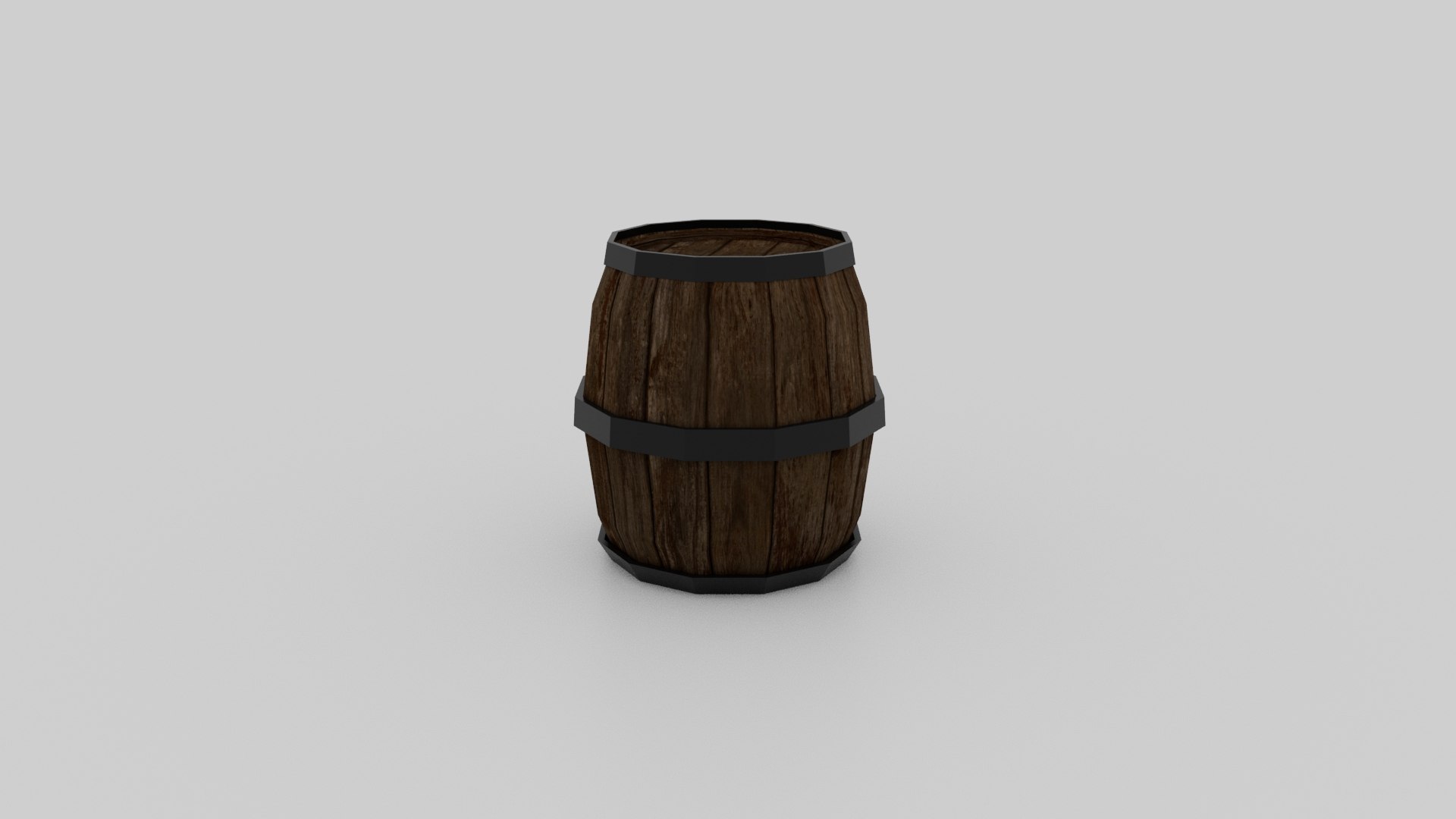 Free 3D Model Low Poly Barrel - TurboSquid 2203682
