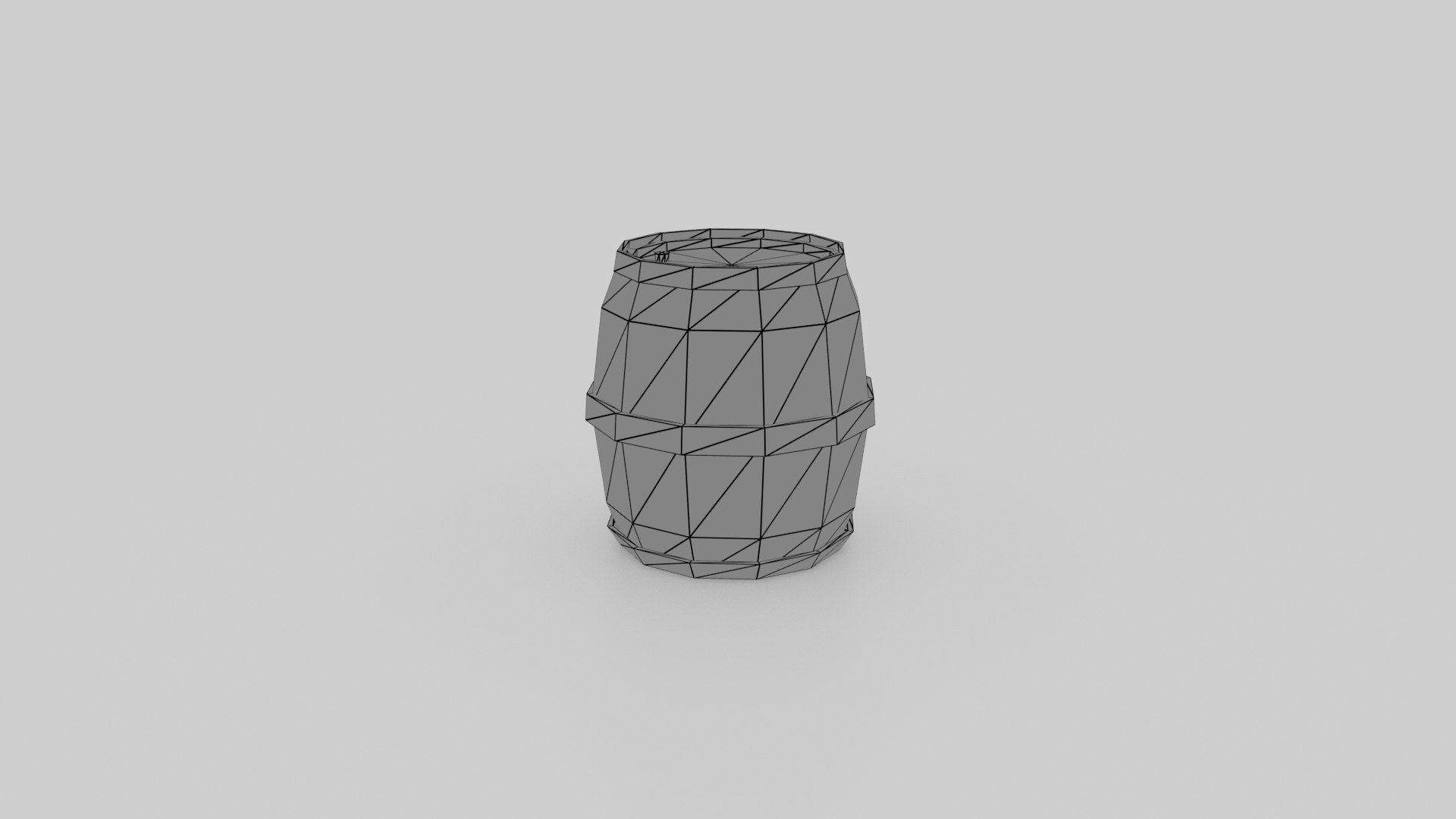 Free 3D Model Low Poly Barrel - TurboSquid 2203682