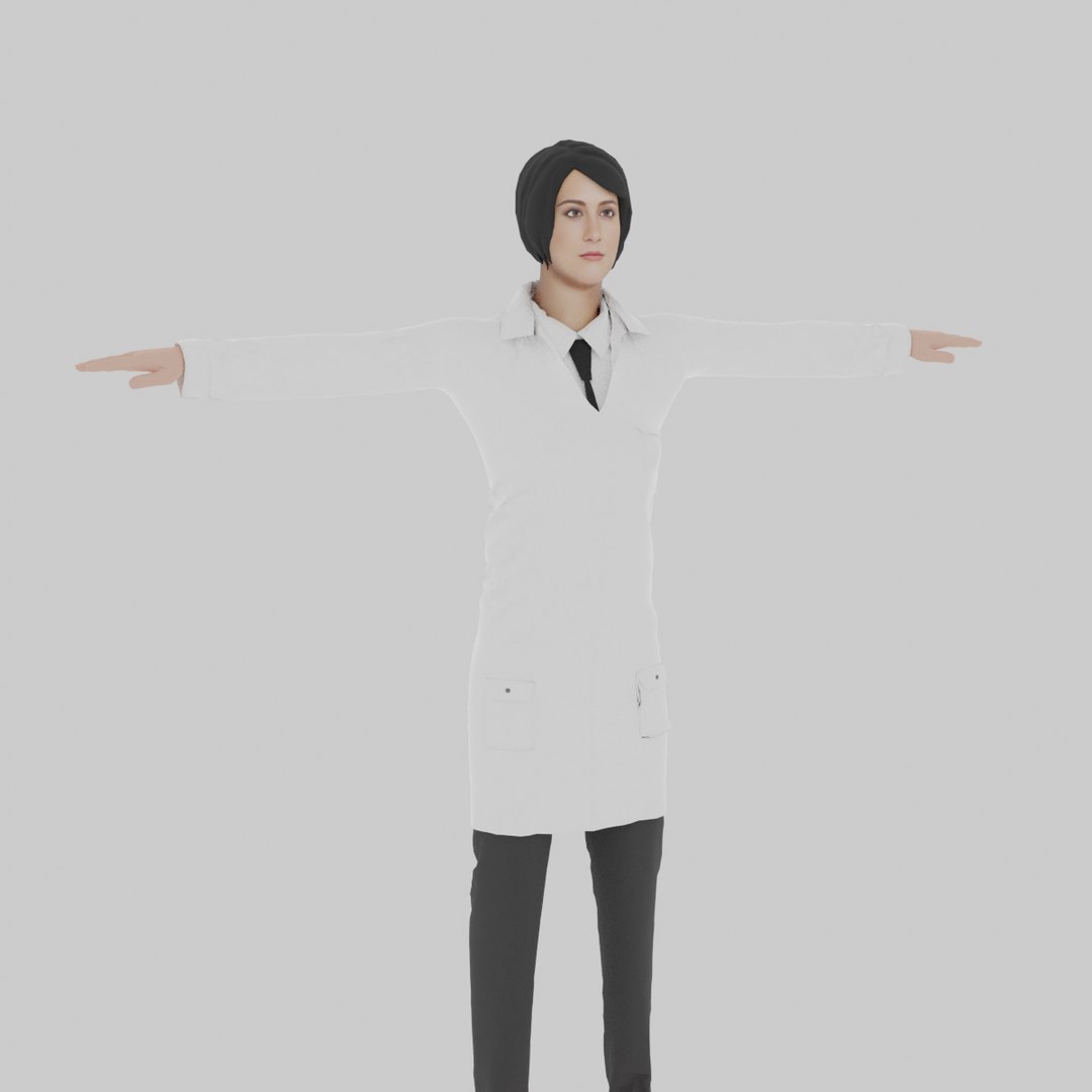 Woman Scientist 3D Model - TurboSquid 2021654