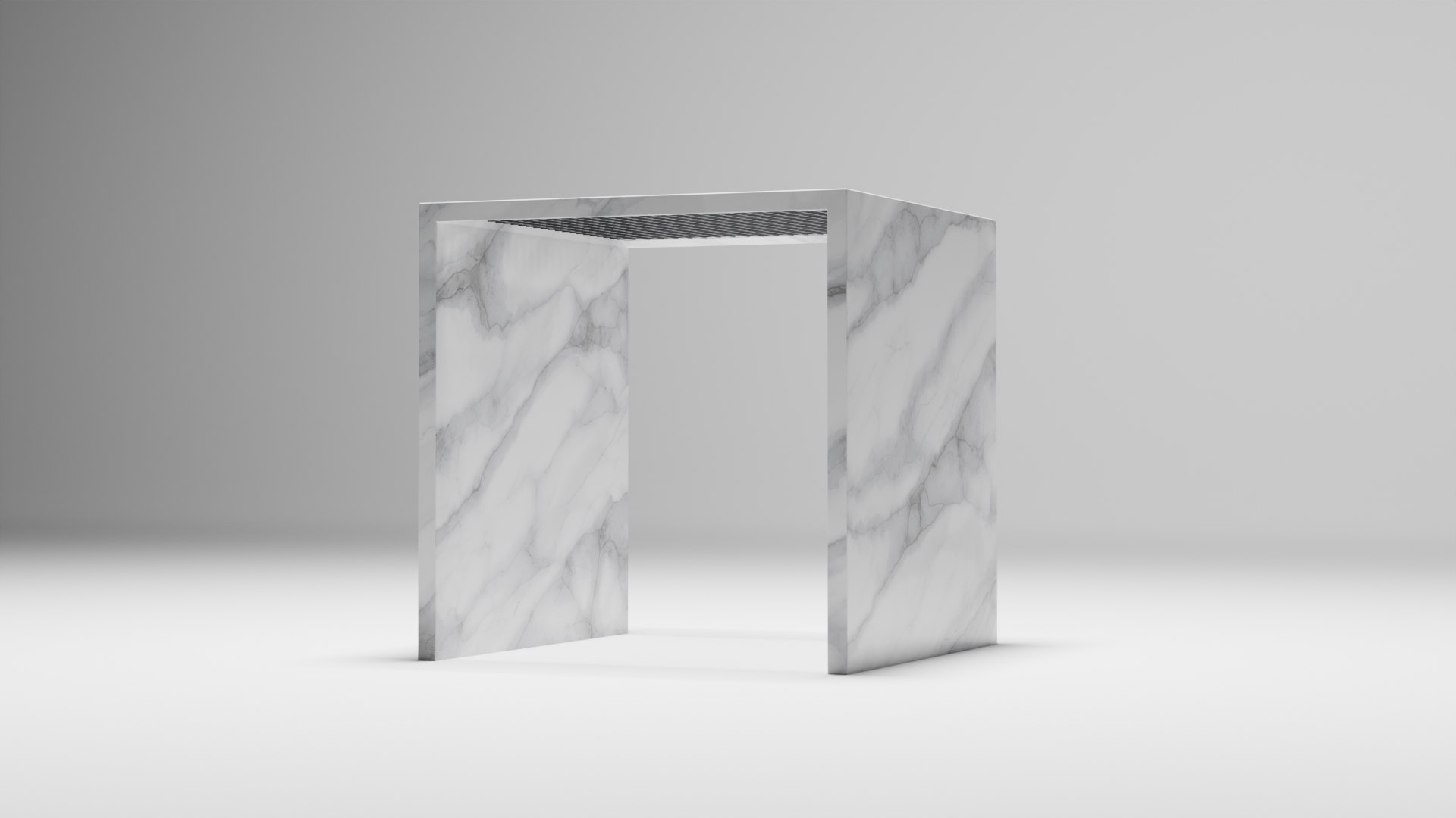 3D Marble Wired Side Table - TurboSquid 2378621