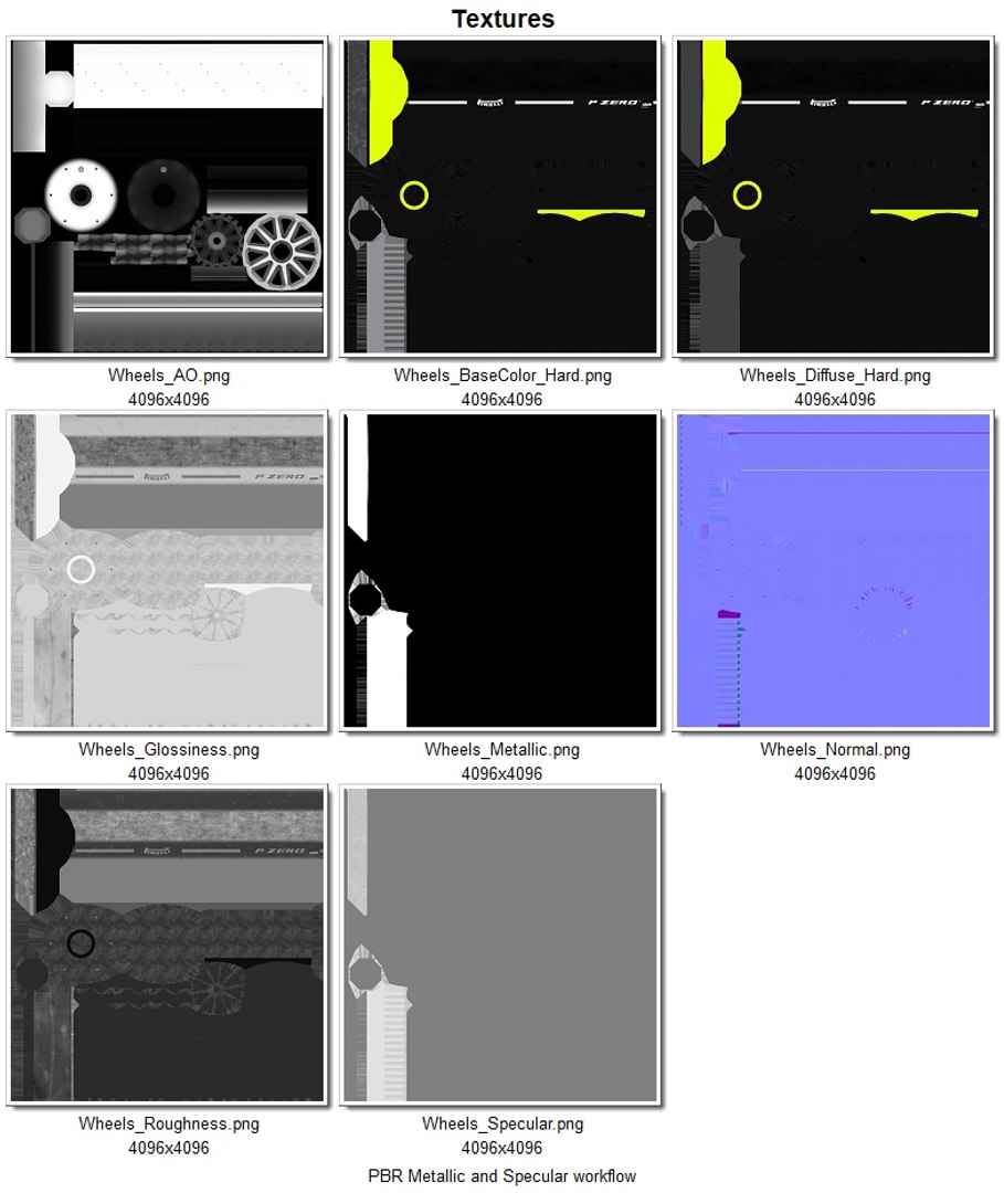 Formula 1 Slick Wheels F1 Season 2023 model - TurboSquid 2107240