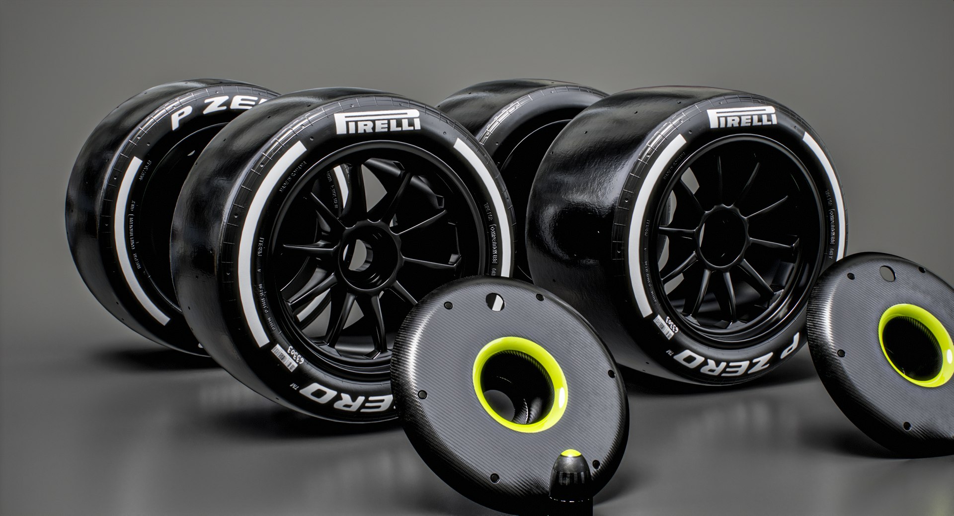 Formula 1 Slick Wheels F1 Season 2023 model - TurboSquid 2107240