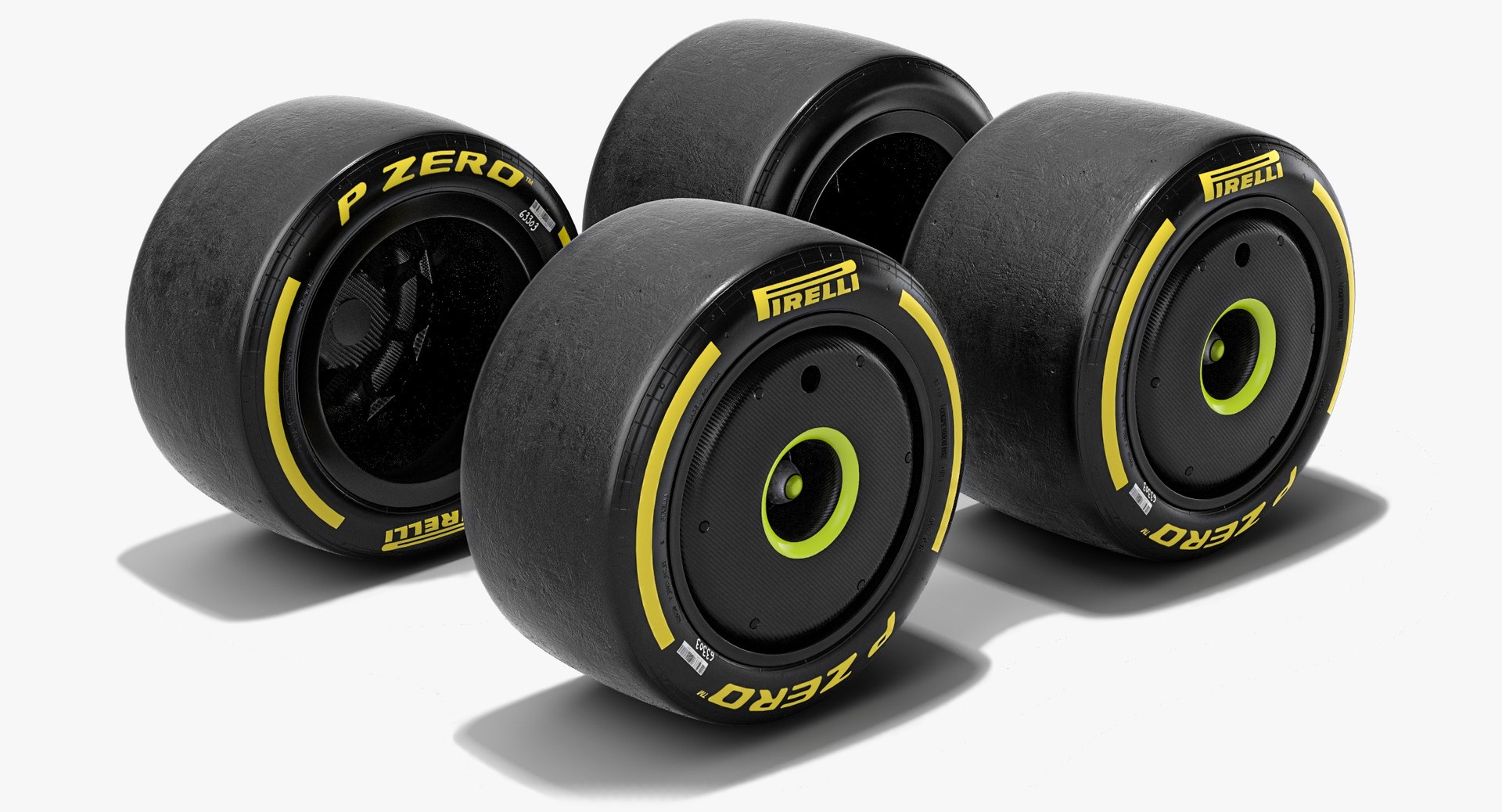 Formula 1 Slick Wheels F1 Season 2023 model - TurboSquid 2107240