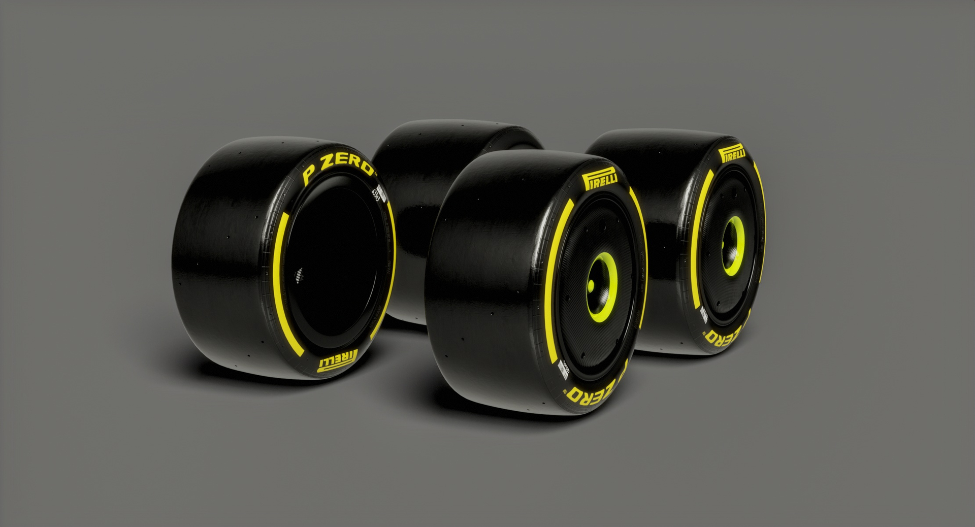 Formula 1 Slick Wheels F1 Season 2023 model - TurboSquid 2107240