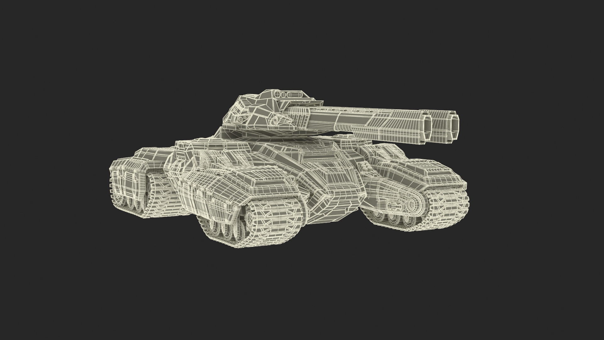 Sci Fi Artillery Battle Tank Sand Color Rigged 3D Model - TurboSquid ...