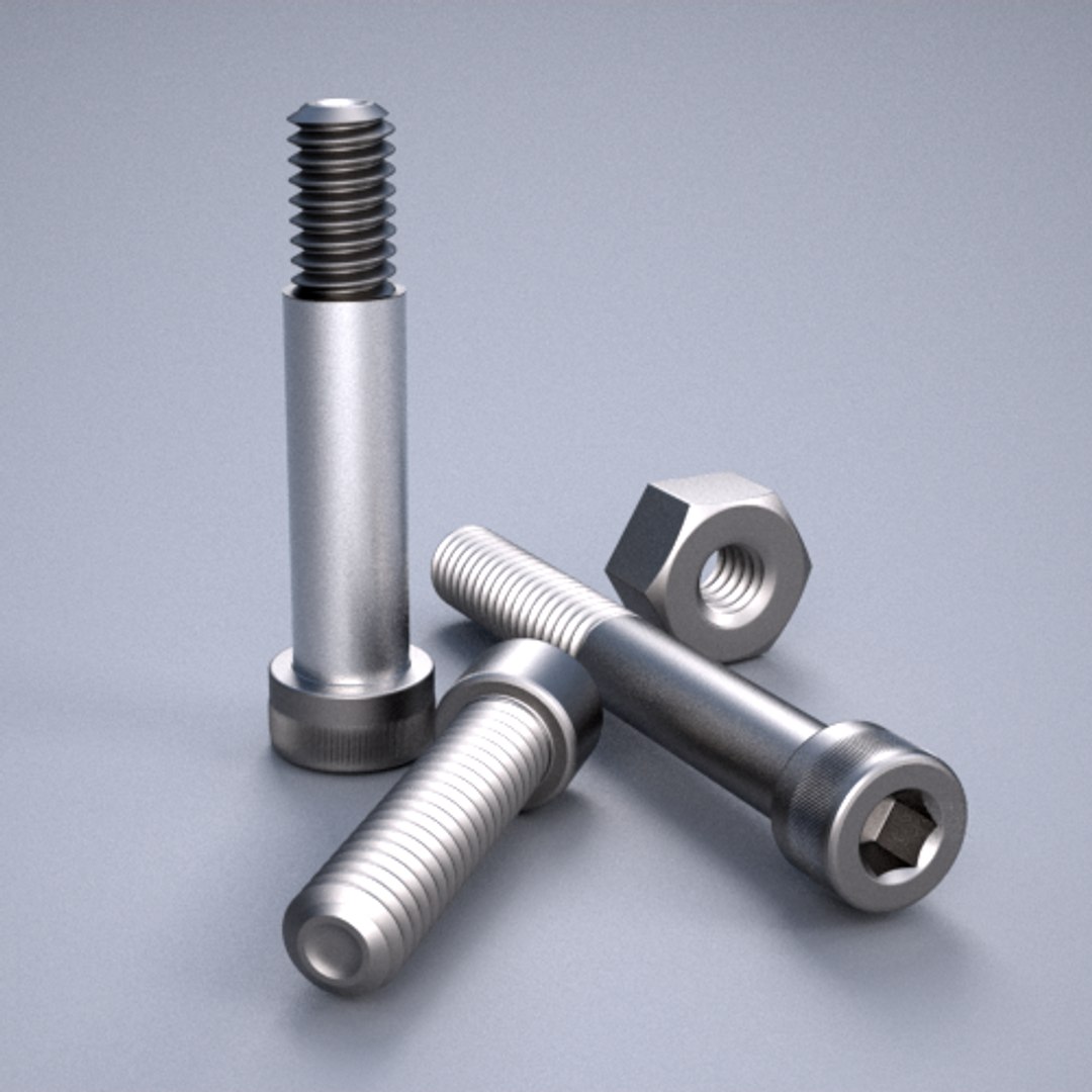 3d Model Precision Socket Cap Fasteners