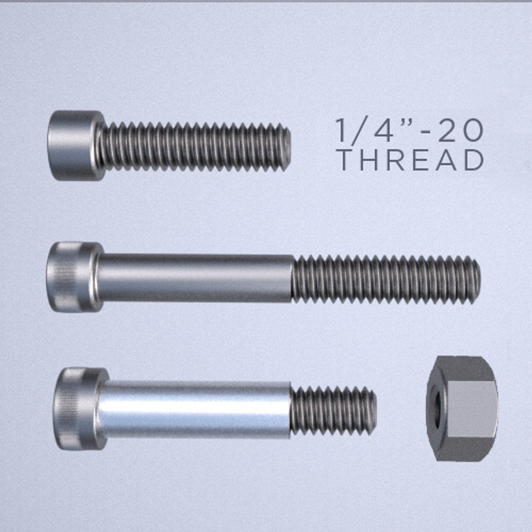 3d Model Precision Socket Cap Fasteners