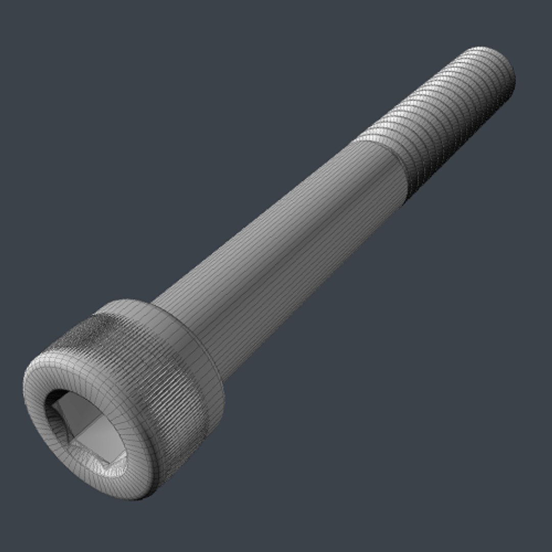 3d Model Precision Socket Cap Fasteners