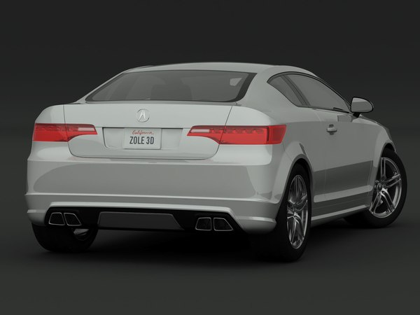 3d model acura coupe car concept
