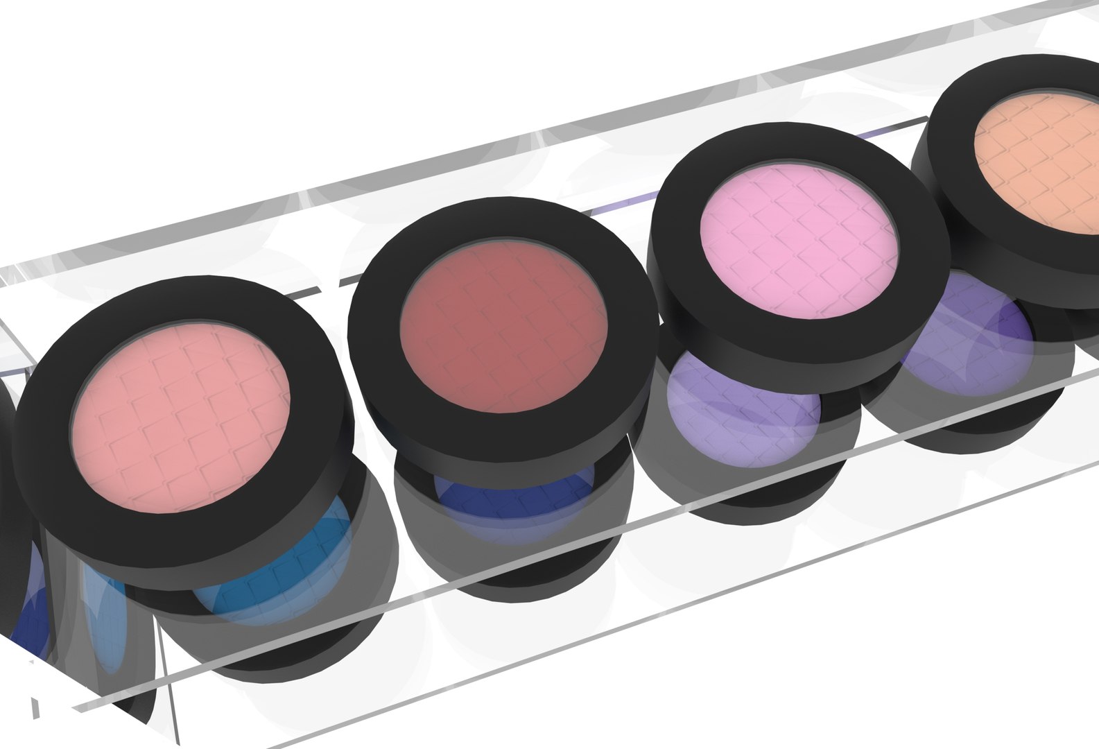 3D Eyeshadow Case Set Shadow Model - TurboSquid 1630543