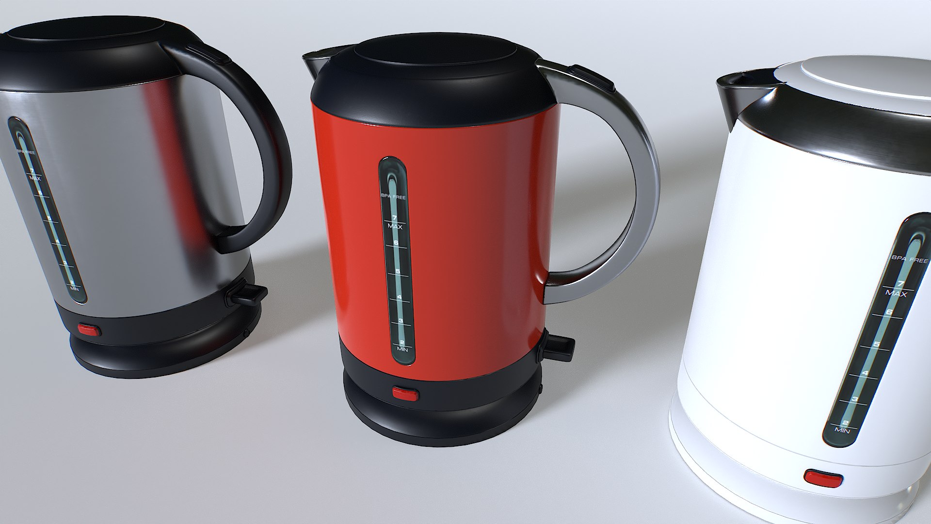 3D Model Kettle Pack 2 - TurboSquid 2370247