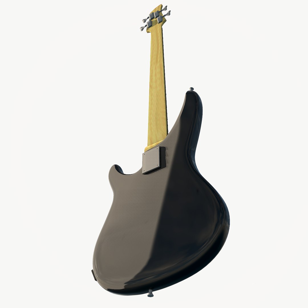 3d Realistic Bass Guitar Yamaha Model