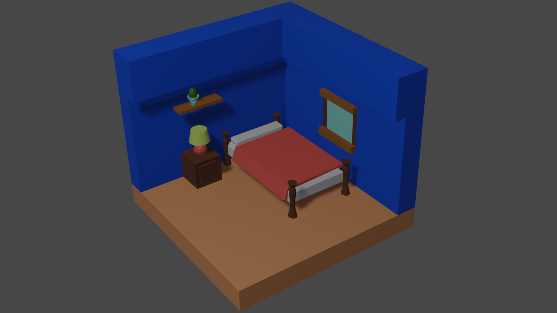 Free 3D Low Polygon Room - TurboSquid 2094739