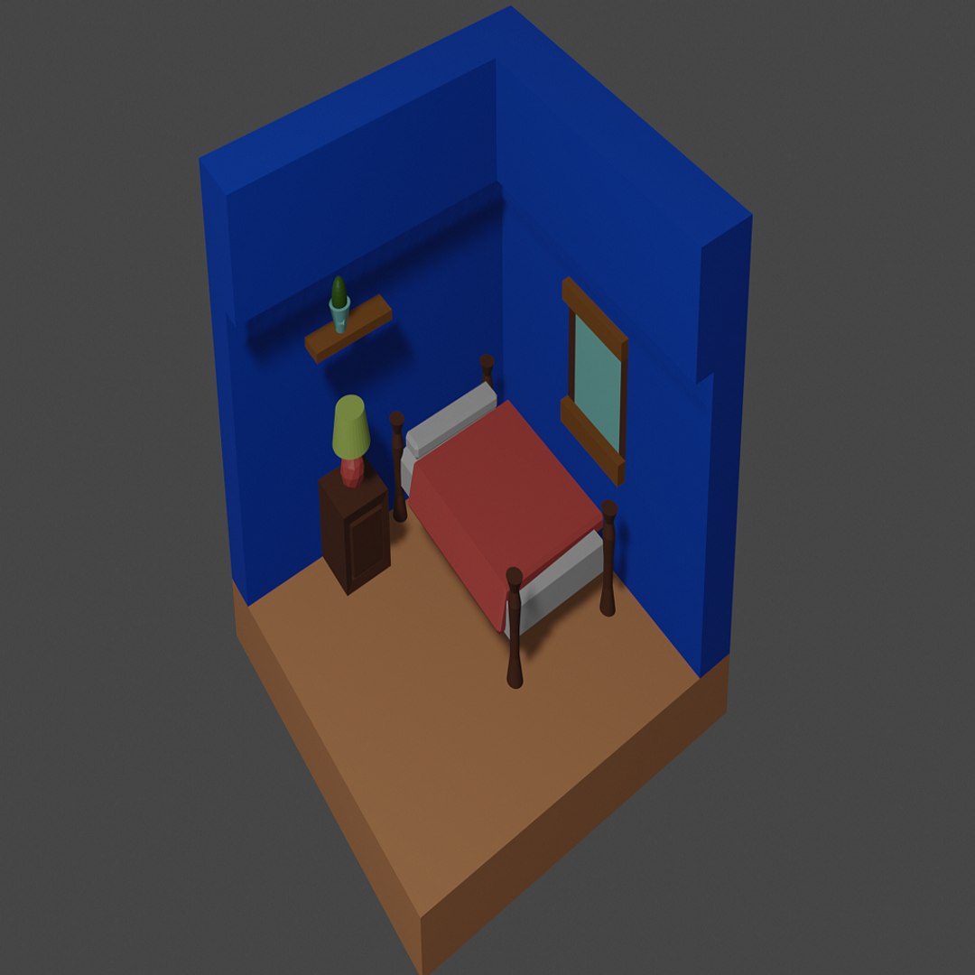 Free 3D Low Polygon Room - TurboSquid 2094739