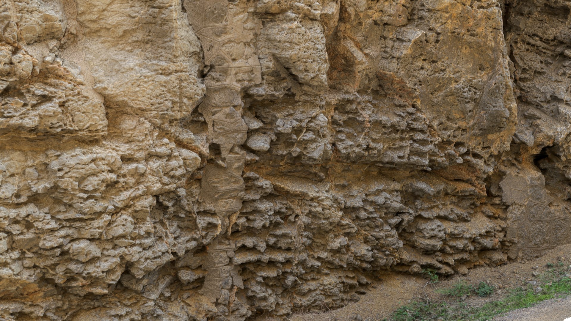 3D Model Scan Natural Cliff Wall Rock - TurboSquid 1698109