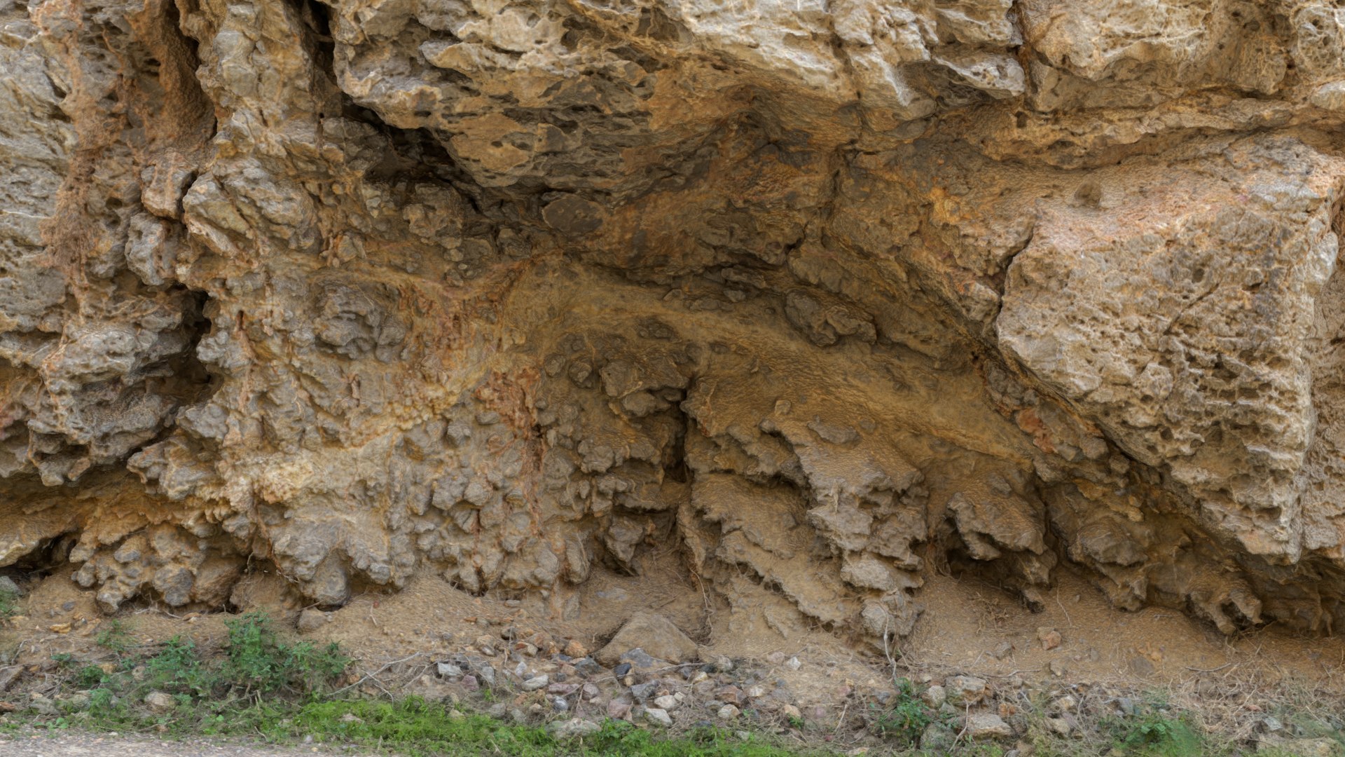 3D Model Scan Natural Cliff Wall Rock - TurboSquid 1698109
