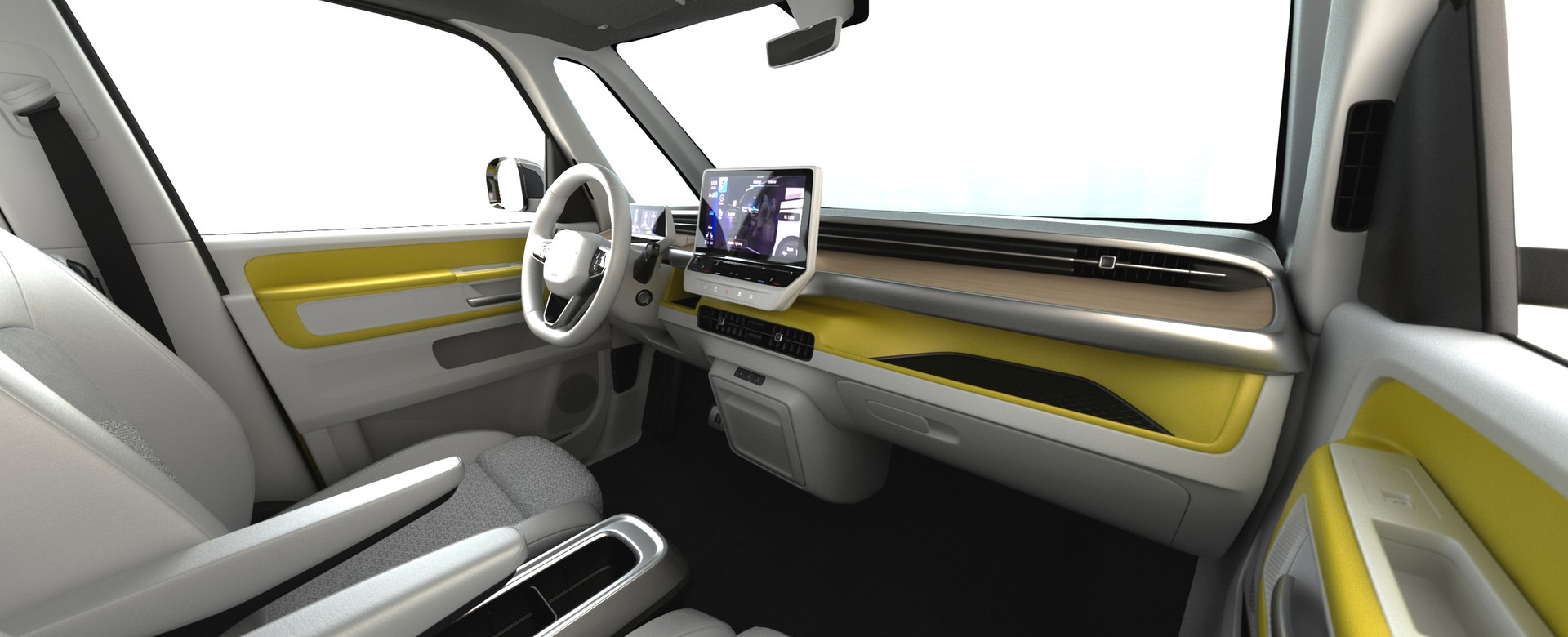 VW ID Buzz 2023 Opening doors and trunk model - TurboSquid 1936365