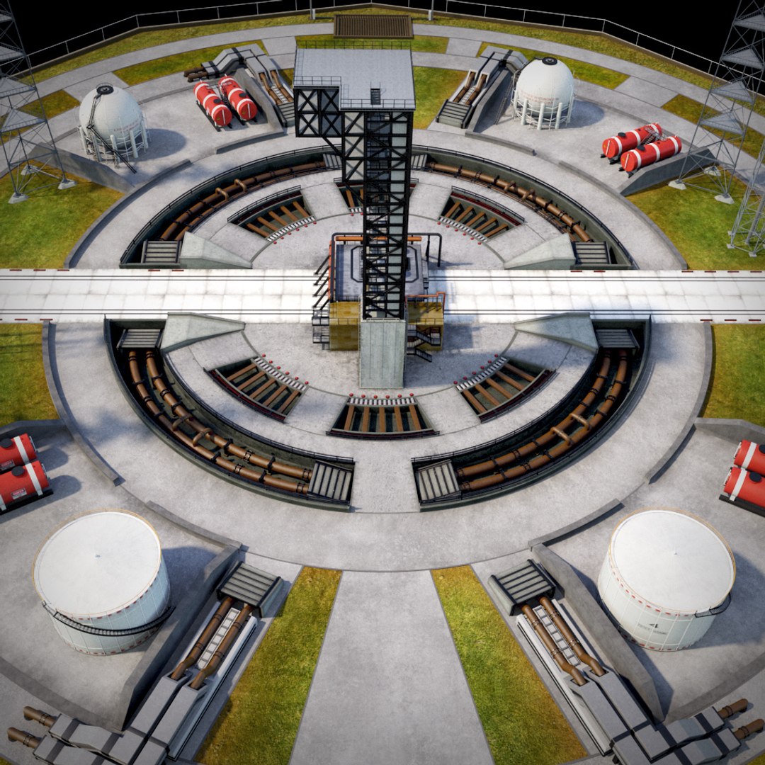3D Launch Rocket Complex - TurboSquid 1247670