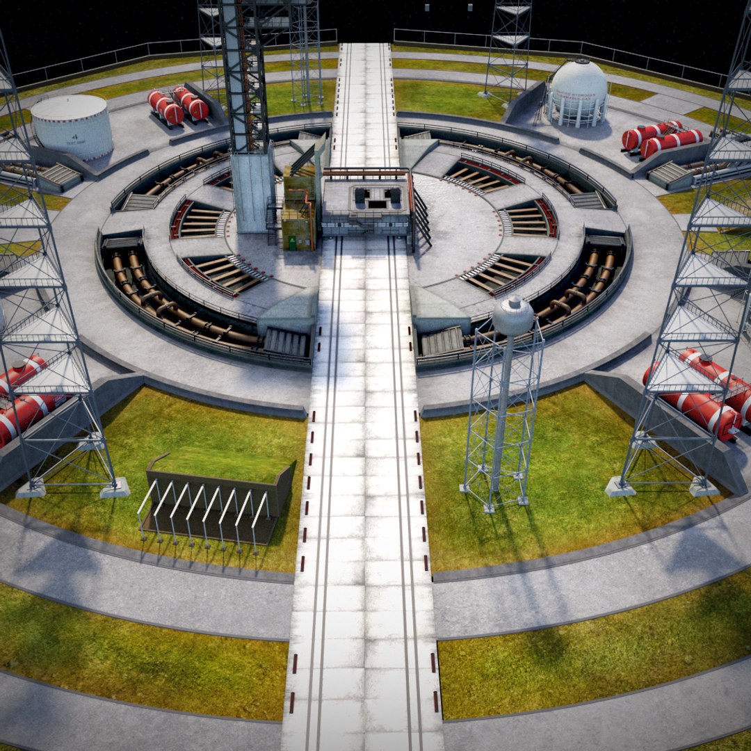 3D Launch Rocket Complex - TurboSquid 1247670