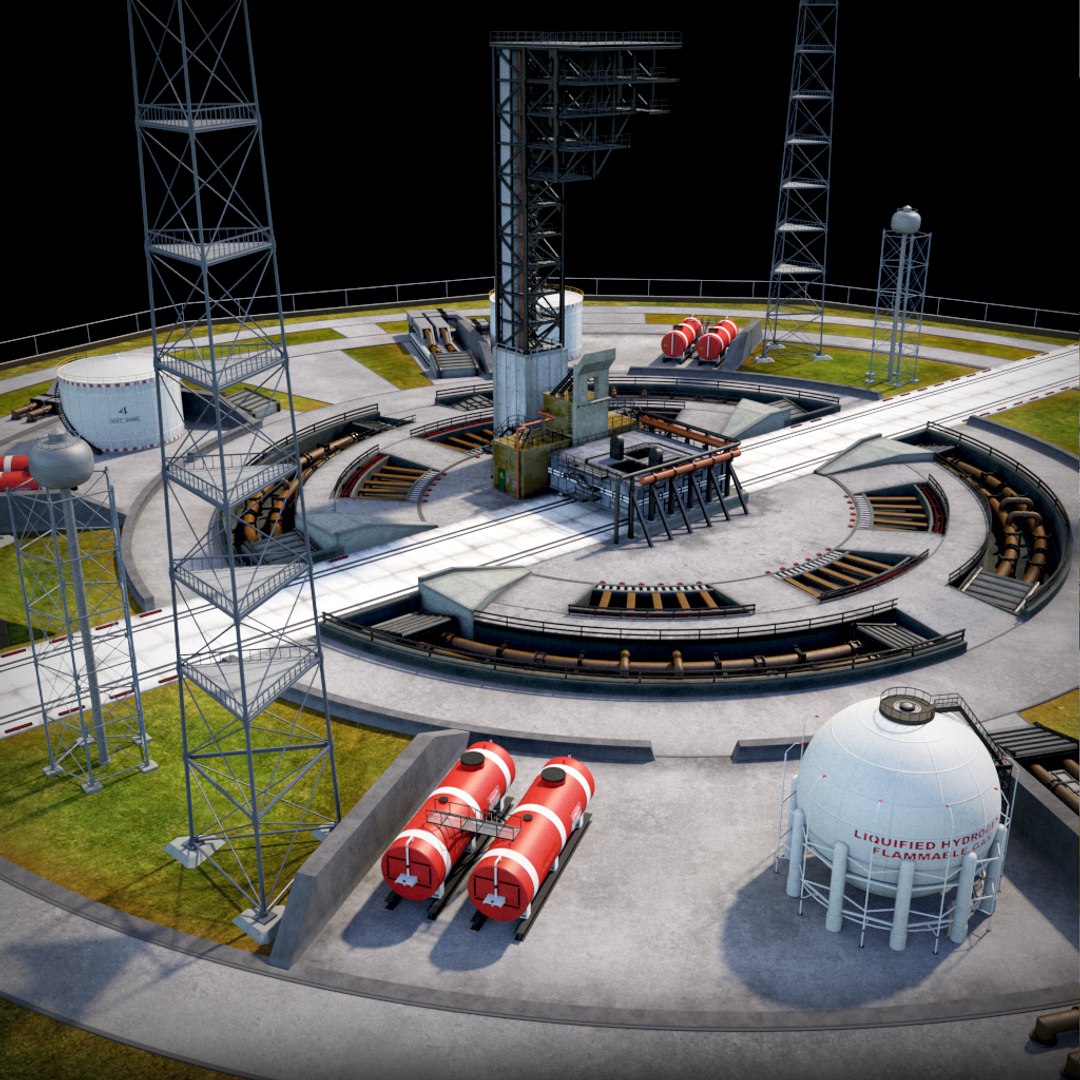 3D Launch Rocket Complex - TurboSquid 1247670