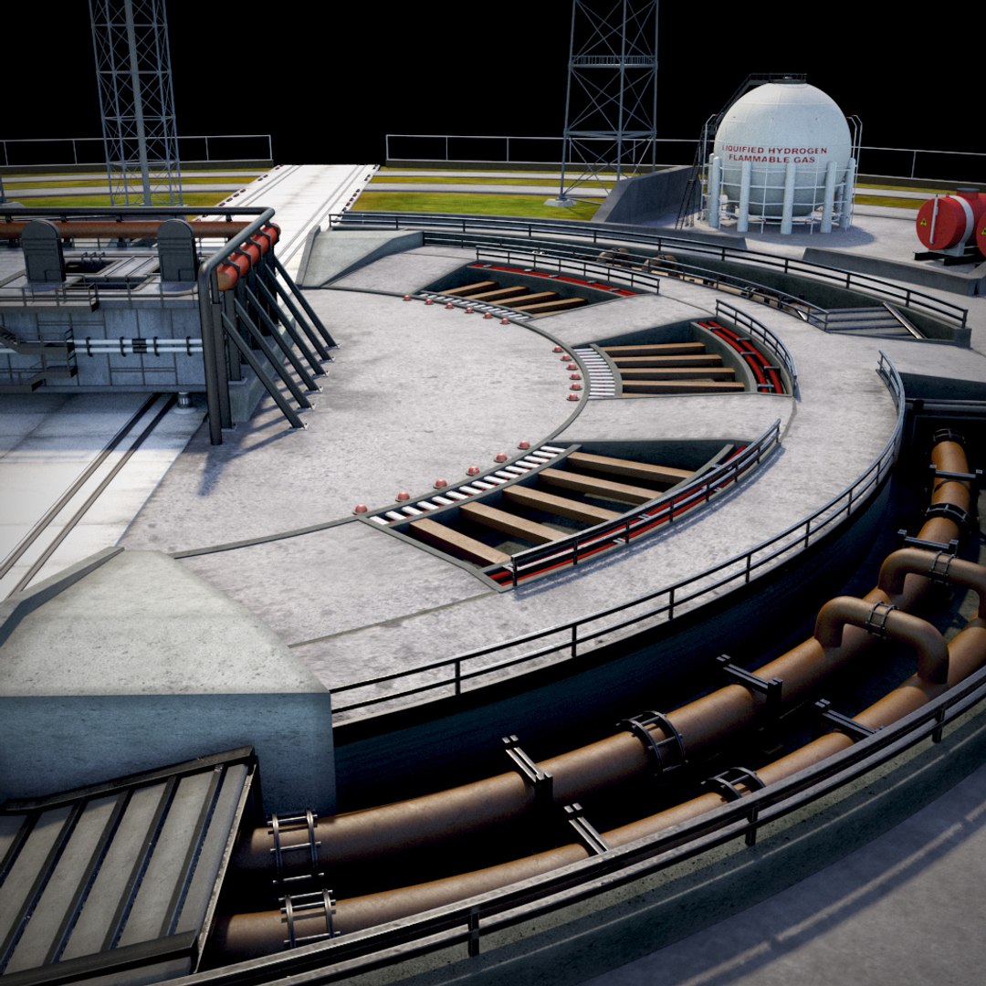 3D Launch Rocket Complex - TurboSquid 1247670