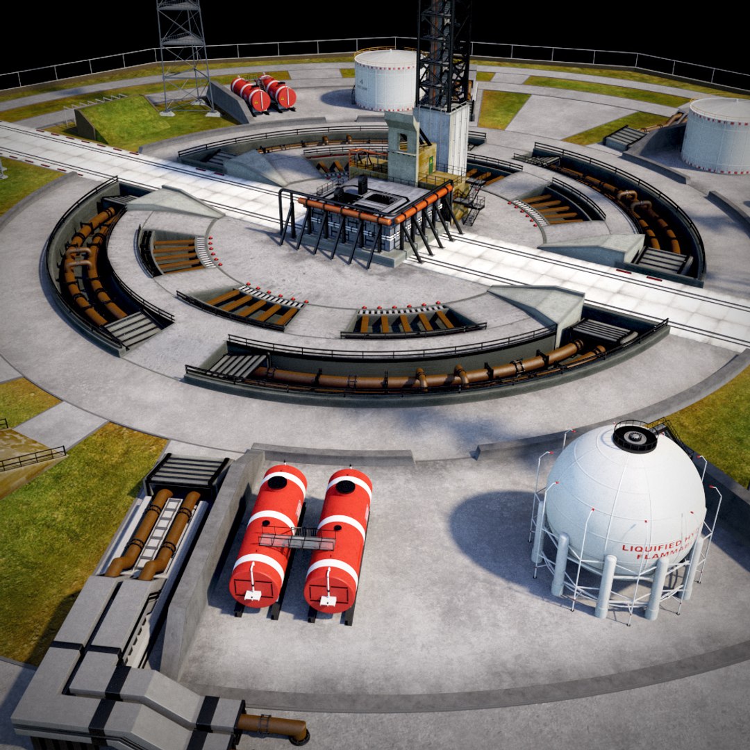 3D Launch Rocket Complex - TurboSquid 1247670